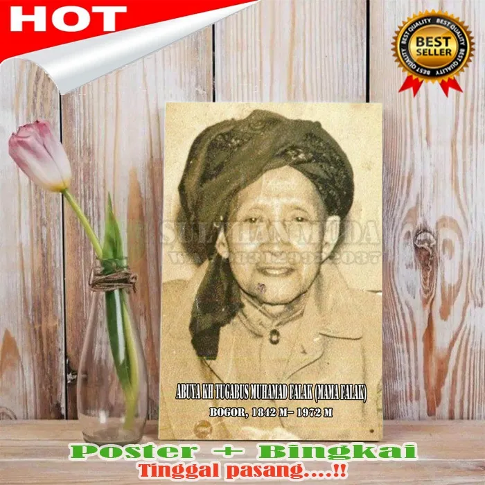 Figura + Bingkai 4R Abuya KH Tbgs Muhammad Falak (Mama Falak) Bogor II ...