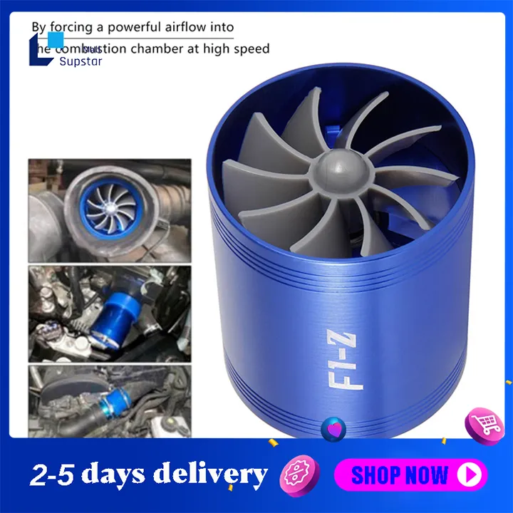 【Ship from Manila】Car Turbocharger Double Sided Turbo F1-Z Automobile ...