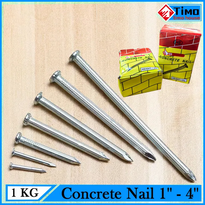 (per kilo) Concrete nail cement nails 1'' 1.5'' 2'' 2.5'' 3'' 4 ...