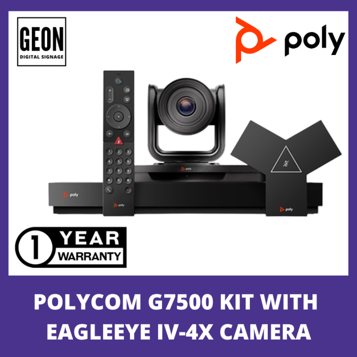 POLYCOM G7500 4k (Codec + EagleEye IV 4x camera) for Video Conferencing ...