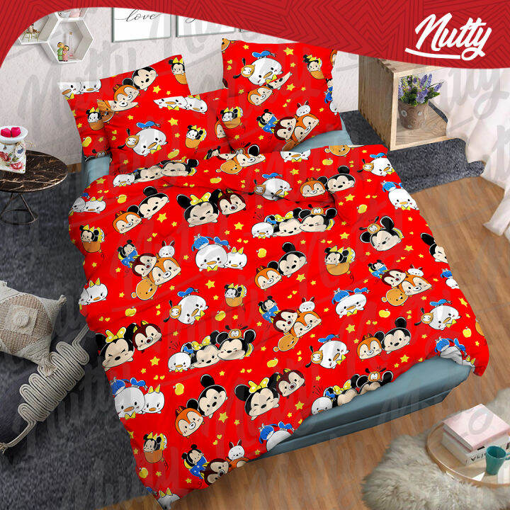 SEPREI KATUN LOKAL KARAKTER MOTIF DISNEY TSUM-TSUM MICKEY MINNIE CARS ...
