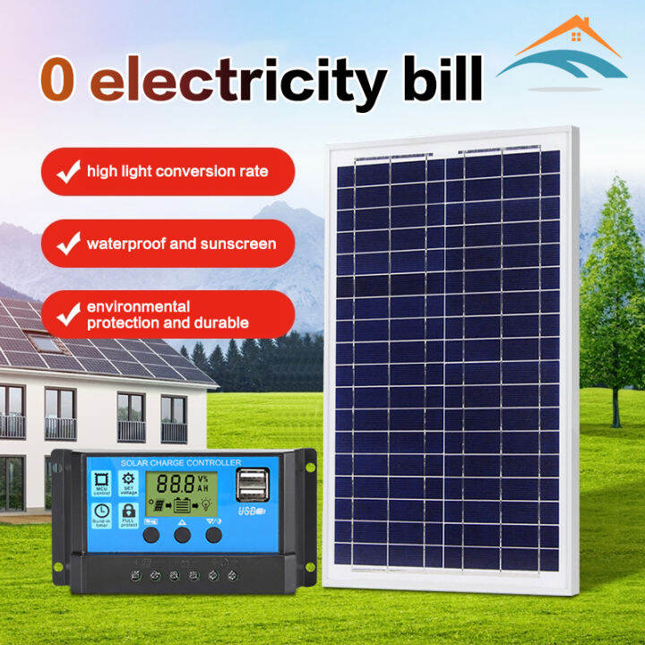 Comprehensive Solar Panel set home full set inverter solar powered ...