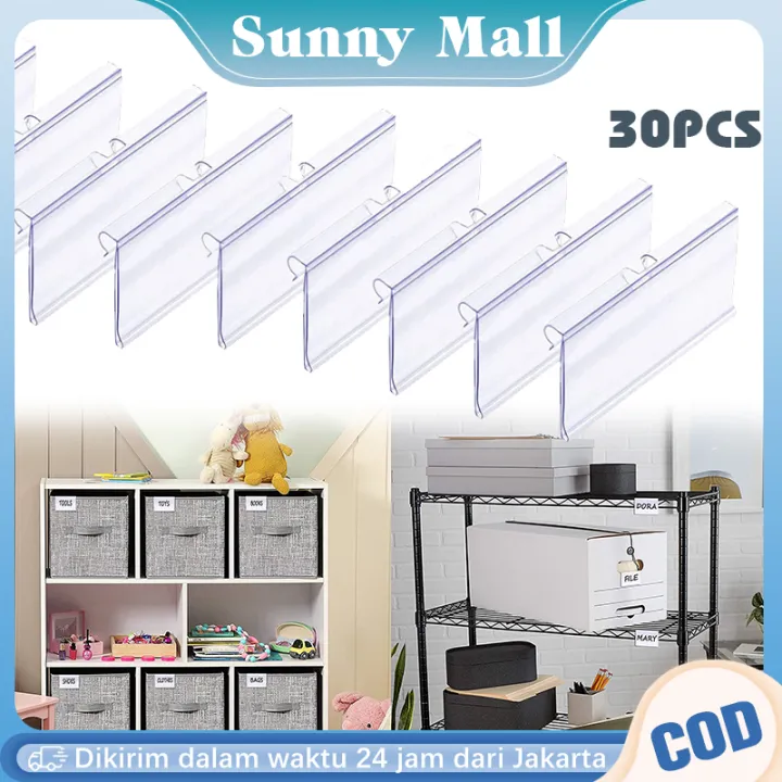 30pcs Label Harga Mika 4x6 cm Label Harga PVC Price Tag Holder PVC ...