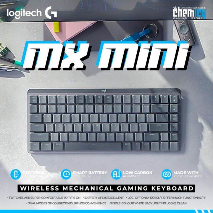 Logitech MX Mechanical Mini Wireless Gaming Keyboard | Lazada Indonesia