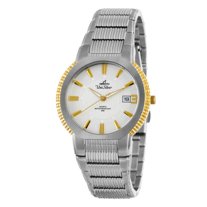 UniSilver TIME Men's Analog Two-toned Stainless steel watch KW1500-1304 ...