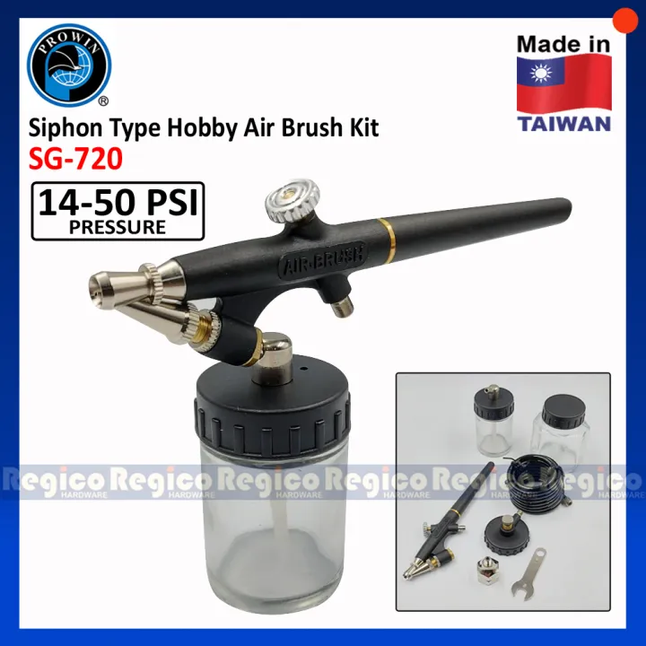 PROWIN Siphon Type Hobby Air Brush Kit SG-720 Regico Hardware | Lazada PH