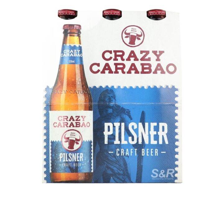 Crazy Carabao Pilsner Craft Beer (330mL x 6pcs) | Lazada PH