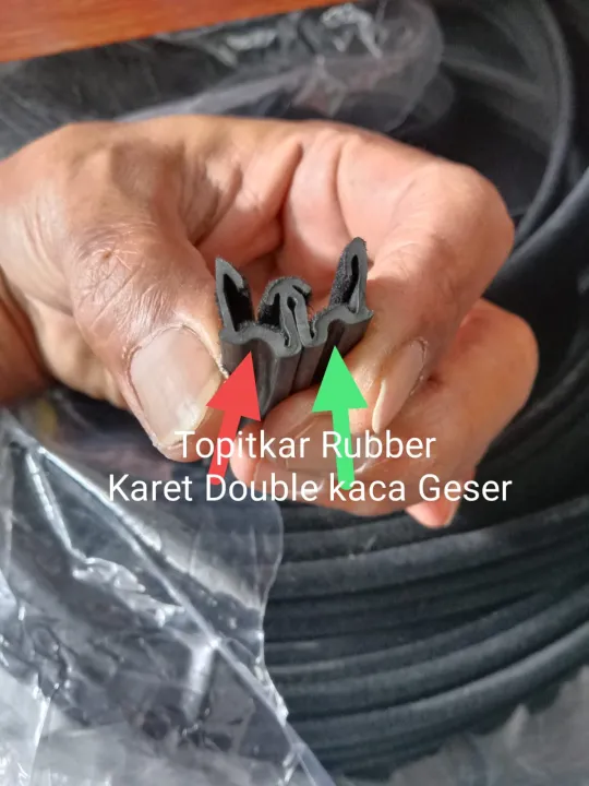 KARET KACA GESER DOUBLE REL MOBIL UNIVERSAL biasakan membaca deskripsi ...