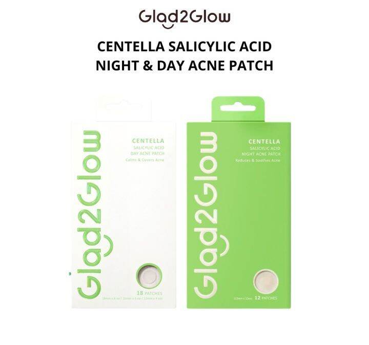 GLAD2GLOW Centella Salicylic Acid Day/Night Acne Patch | Lazada Indonesia
