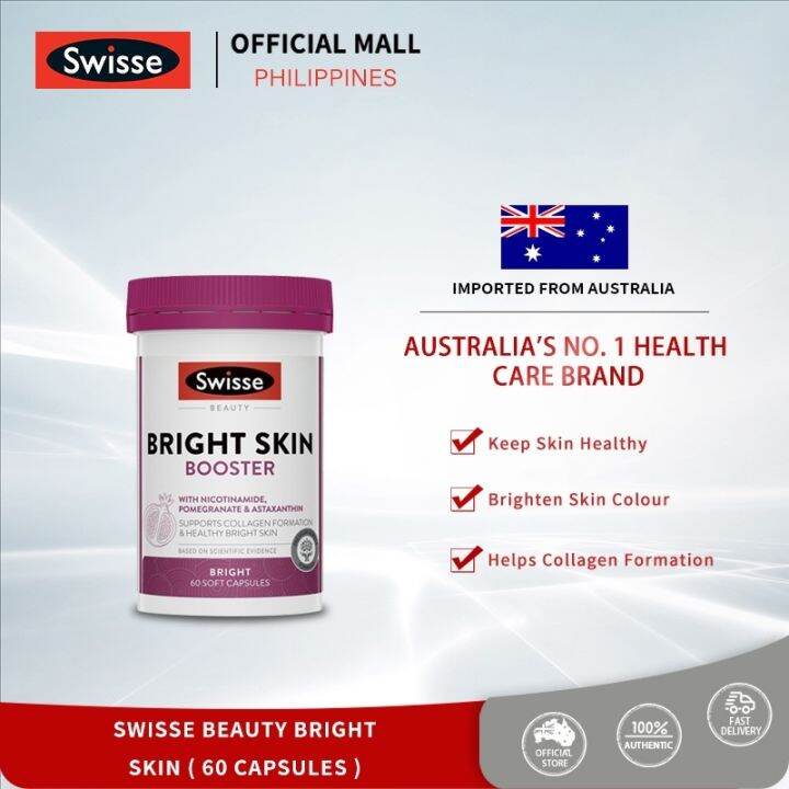 Swisse Bright Skin Booster Collagen Formation 60 Cap | Lazada PH