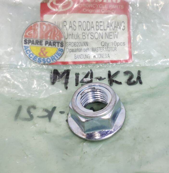 Mur lock M14 Kunci 21 Mur as roda Byson new belakang | Lazada Indonesia