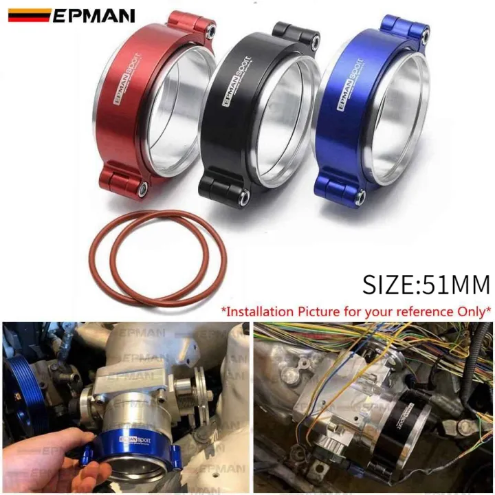 Epman Hd Exhaust V-Band Clamp System Assembly Anodized Clamp For 2 "Od ...