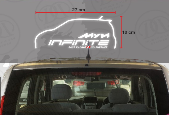 PERODUA MYVI LINE SYMBOL SHAPE NORMAL GRADE STICKER 27CMX10CM | Lazada