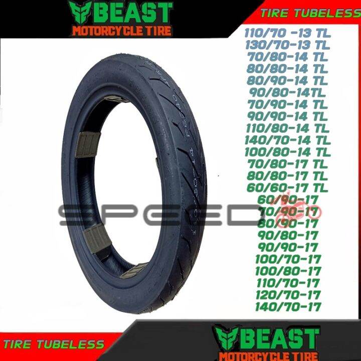 ORIGINAL BEAST MOTORCYCLE TIRE TUBELESS 1PC | Lazada PH