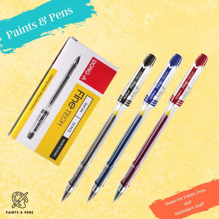 Fine Tech Gelpen (Black,Blue,Red) 0.3 | Lazada PH