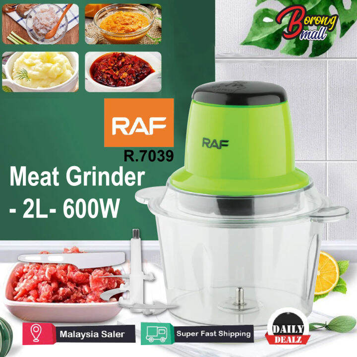RAF 2.0L Electric Meat Grinder 600W Kitchen Food Processor Chopper ...