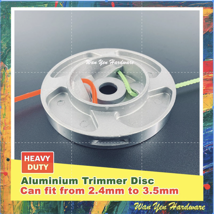 4" Aluminium Heavy Duty Brush Cutter Trimmer Disc / Piring Mesin Rumput ...