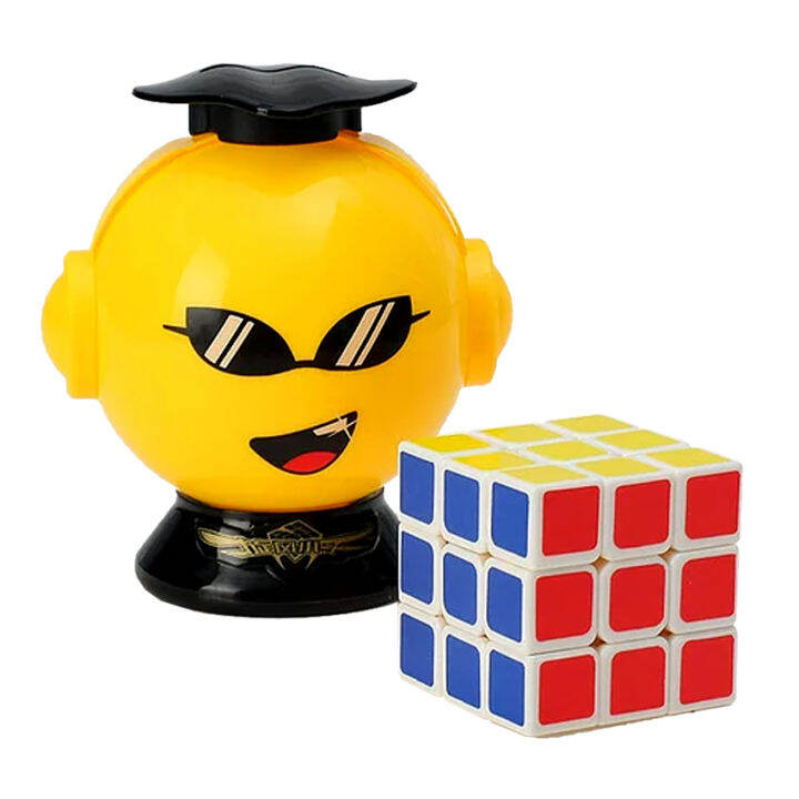 Cyclone Boys Qcube Mini 3x3 42mm With Emoji Cube Case And Stand Speed ...
