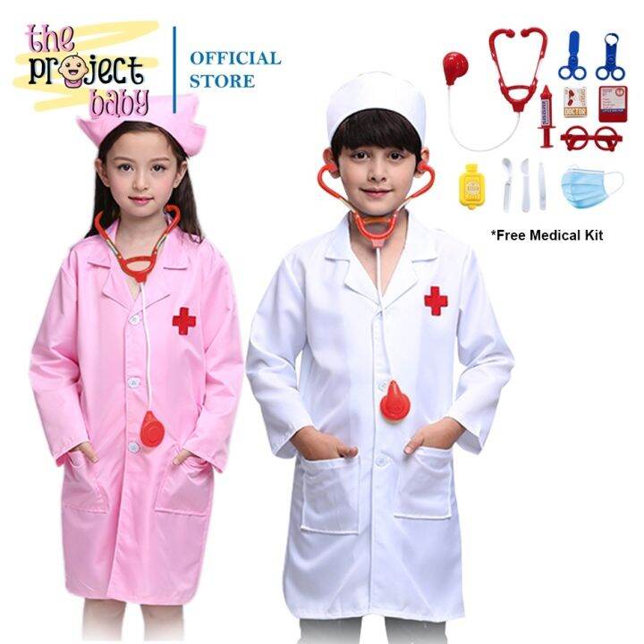 Costume Doctor Role nurse uniform pretend play frontliner | Lazada PH