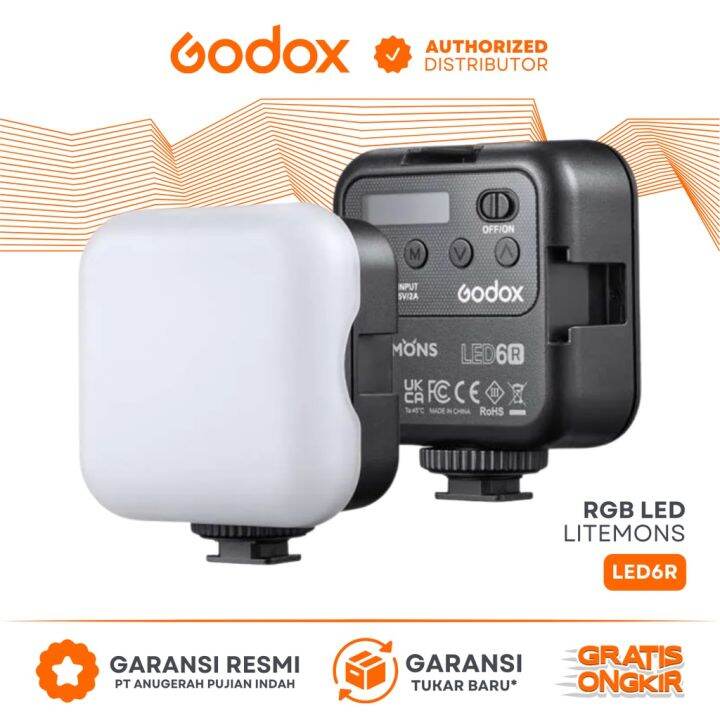 Godox Led Video Light / Lampu Flash 6 RGB | Lazada Indonesia