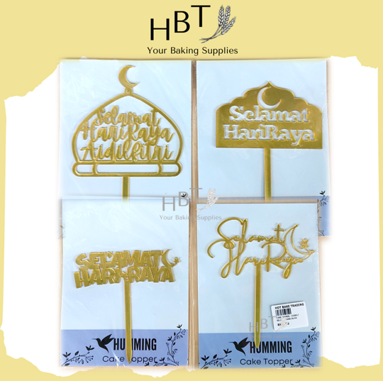 Cake Topper Selamat Hari Raya Cake Topper (1pc) | Lazada
