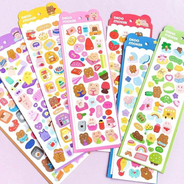 Colorful Candy Stickers Decorative Diy Craft Bear Cakes Stickers For ...