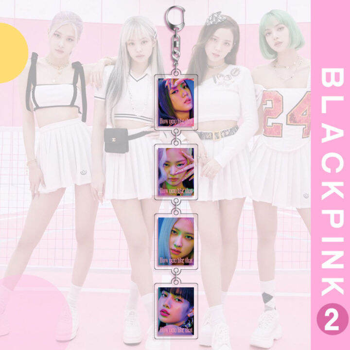BLACKPINK Kpop Acrylic Keychain Team LISA ROSE JENNIE JISOO Keychain ...