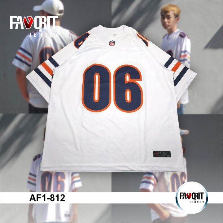 Jersey Oversize NFL American Football Putih 06 Gratis Ganti Nomor Dan ...
