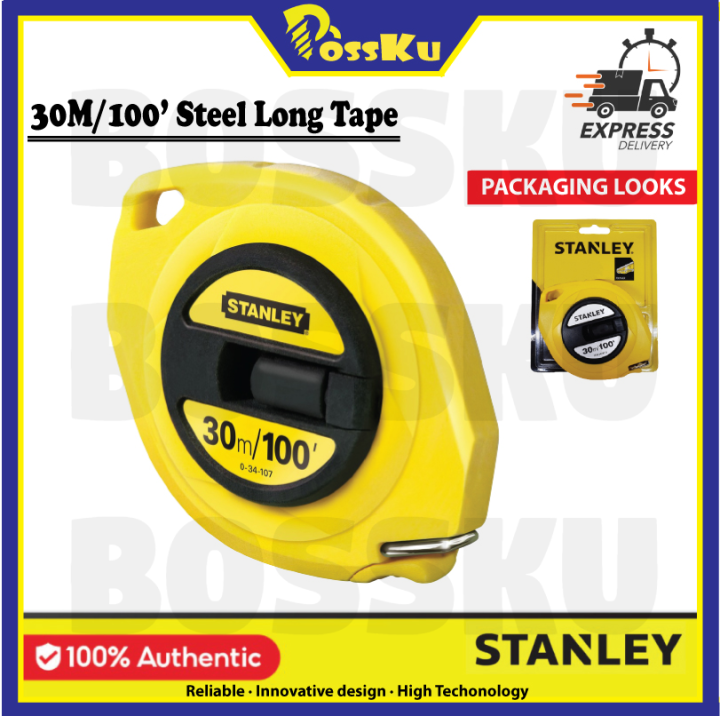 STANLEY 30M / 50M Steel Long Tape / Measuring Tape STHT34107-8 / STHT34263-8 | Lazada