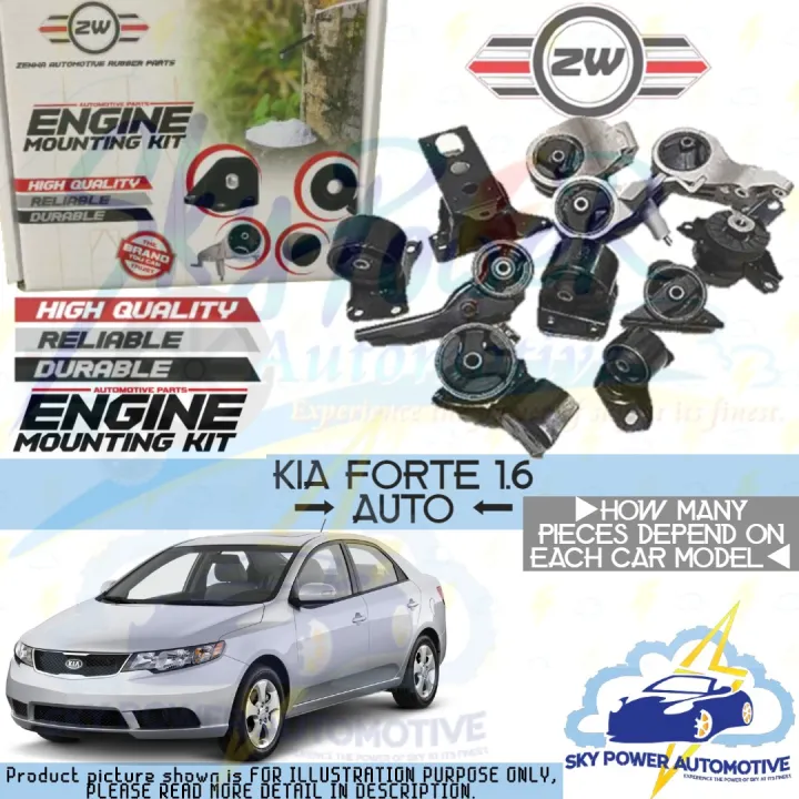 KIA FORTE 1.6 (AUTO) ZENWA (ZW) ENGINE MOUNTING (SET) | Lazada