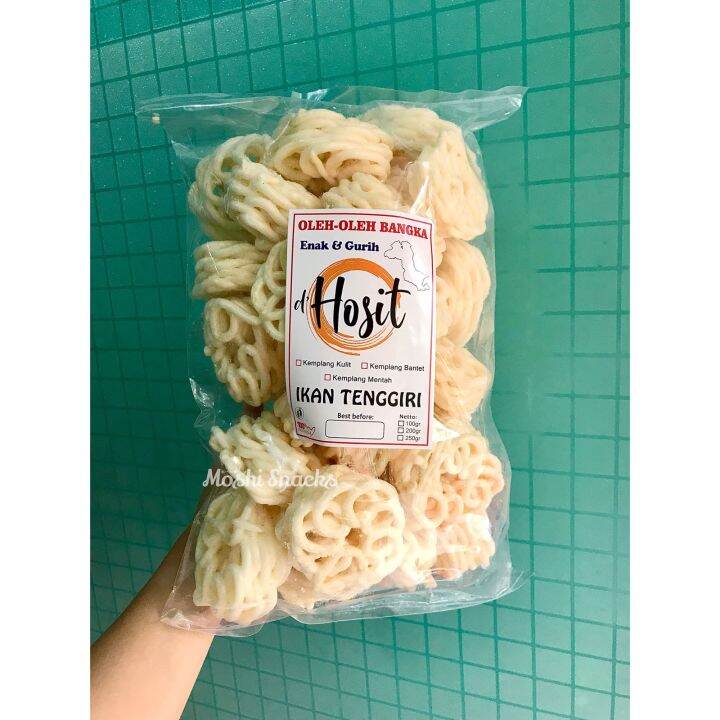 Kerupuk Mawar Ikan Tenggiri Hosit Khas Bangka 250gr / Krupuk Keriting ...