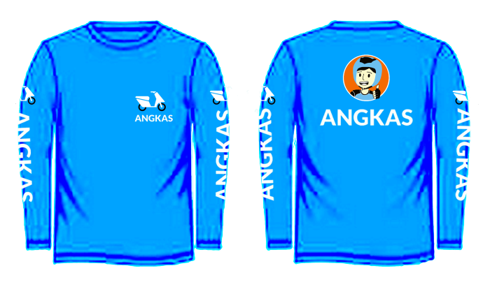 Angkas Uniform Motorcycle Delivery Rider Long Sleeves Shirt Drifit ...