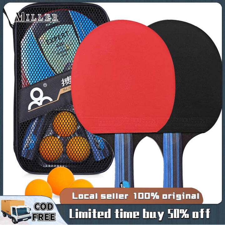 【Free Shipping】Table Tennis Racket set, 2 Premium Rackets and 3 Ping Pong Balls Ping Pong Set ...