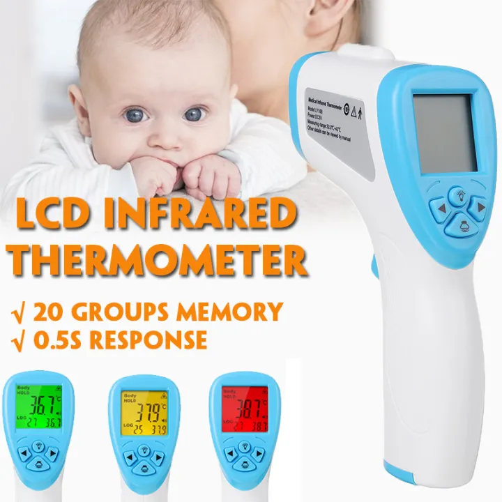 Infrared Thermometer Forehead Far Infrared Body/Object Non-contact ...