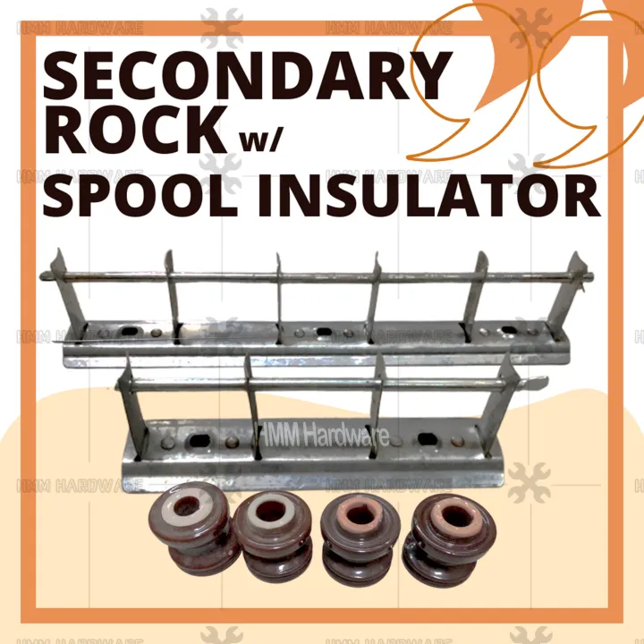 [HMM Hardware] Heavy Duty Secondary Rock w/ Spool Insulator (2 Phase/3 ...
