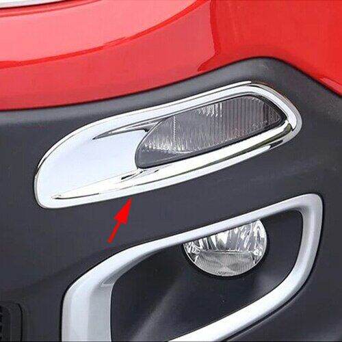 For Jeep Renegade -chrome Front Bumper Turn Light Direction Indicator ...