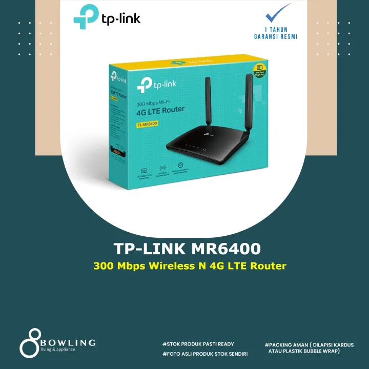 Tp Link MR6400 300 Mbps Wireless N 4G LTE Router Wifi TP-LINK TL-MR6400 ...