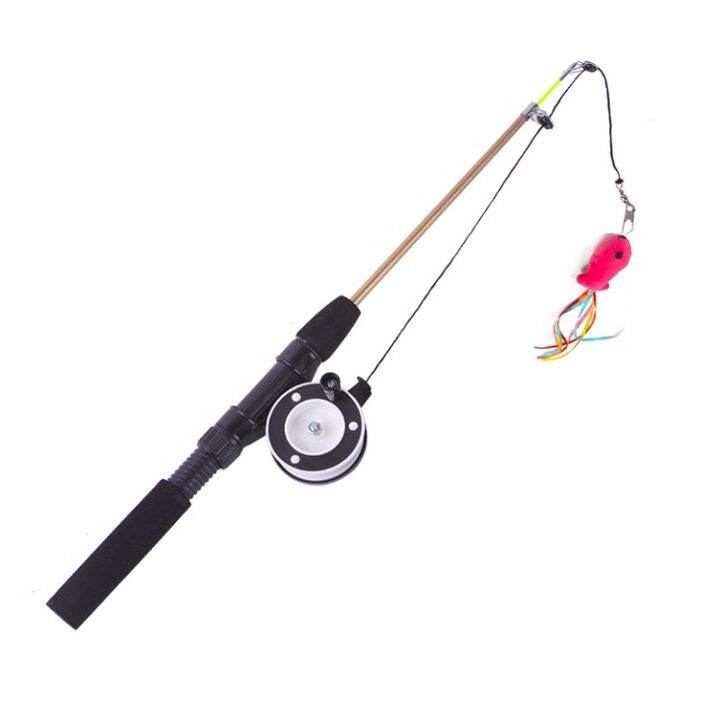 Mainan Kucing Stik Pancing I Pet Cat Toy Fishing Rod Retractable Rod ...