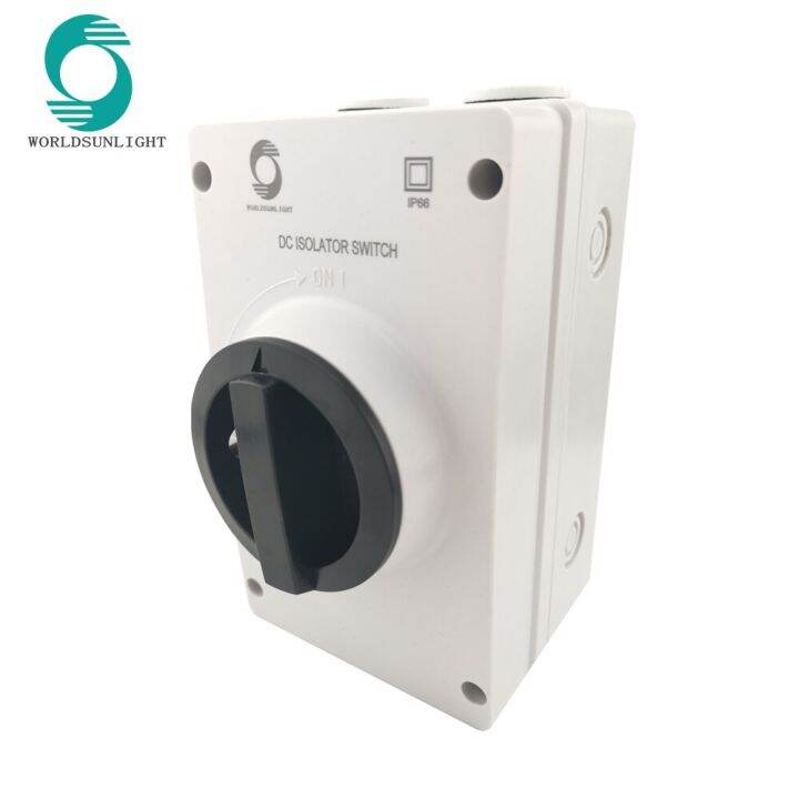 WSISO-32 IP66 Worldsunlight outdoor 1500V 32A 63A 80A 100A 4P SOLAR PV DC ISOLATOR disconnector ...