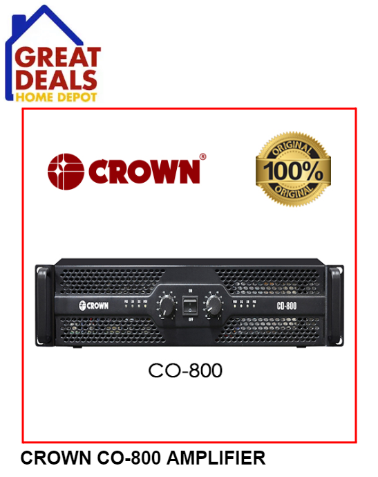 GREAT DEALS CROWN CO-800 POWER AMPLIFIER | Lazada PH