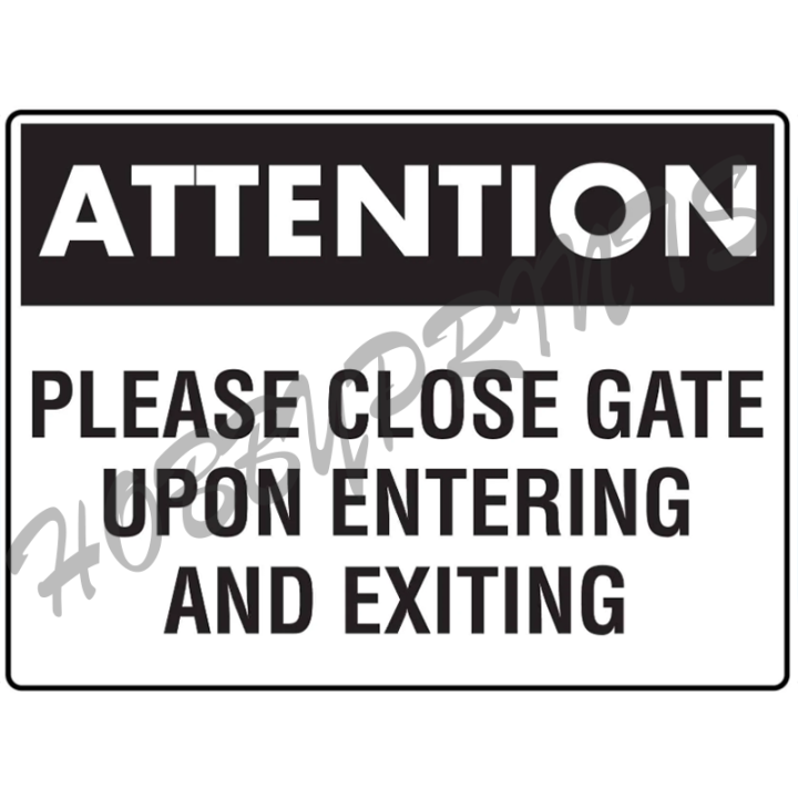 Laminated Signages | Please Close Gate | Signage | Sign Boards | Lazada PH