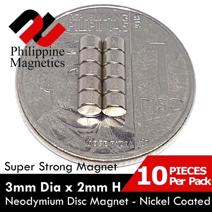 3mm Diameter x 2mm Thick Strong Magnet. Ndfeb Rare Round Disc | Lazada PH