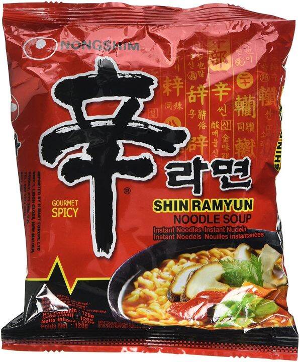 kOREAN Nongshim Shin Ramyun Instant Noodle Soup 120g | Lazada PH
