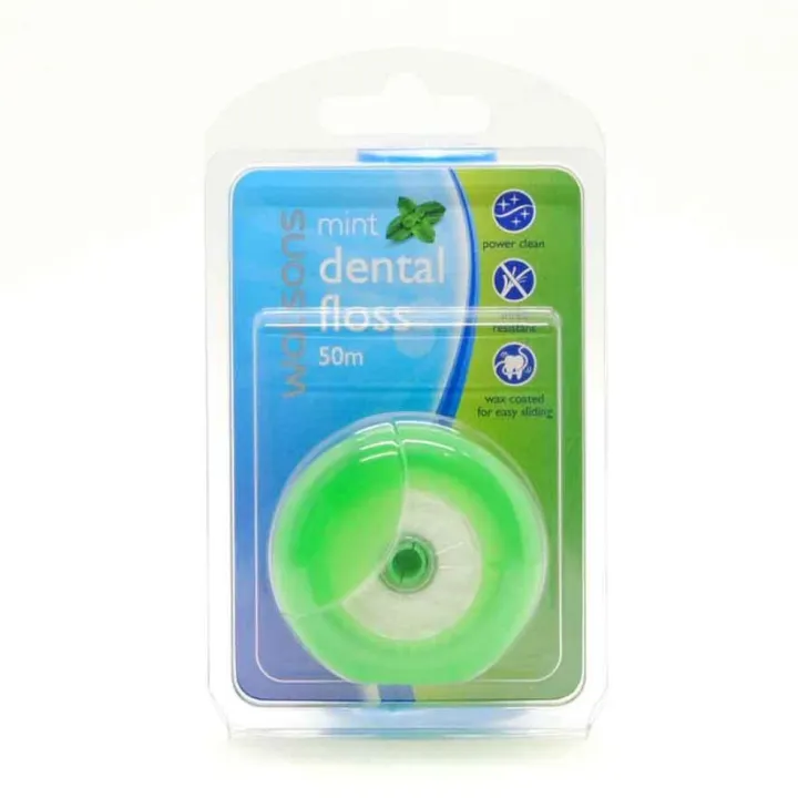 WATSONS Mint Dental Floss 50 meters ( PACK OF 2 ) | Lazada PH