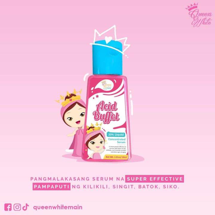 Acid Buffet Concentrate All in One Serum with AHA + BHA by Queen White ...