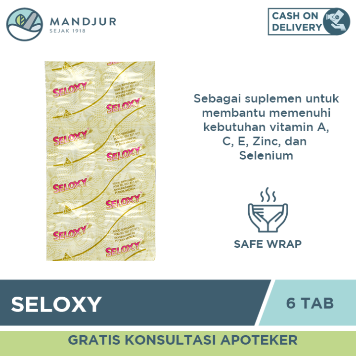 Seloxy 6 Kaplet - Vitamin A, C, E, Zinc dan Selenium | Lazada Indonesia