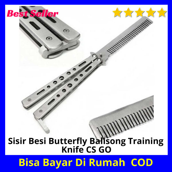 Sisir Besi Butterfly Balisong Training Knife CS GO - LF-9898 / Training ...