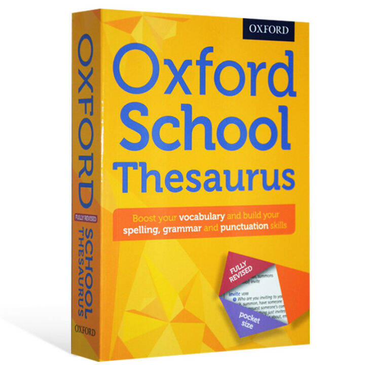 Oxford School Thesaurus English Original Portable Vocabulary Handbook ...