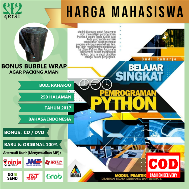 BUKU BELAJAR SINGKAT PEMROGRAMAN PYTHON 3 BUDI RAHARJO | Lazada Indonesia