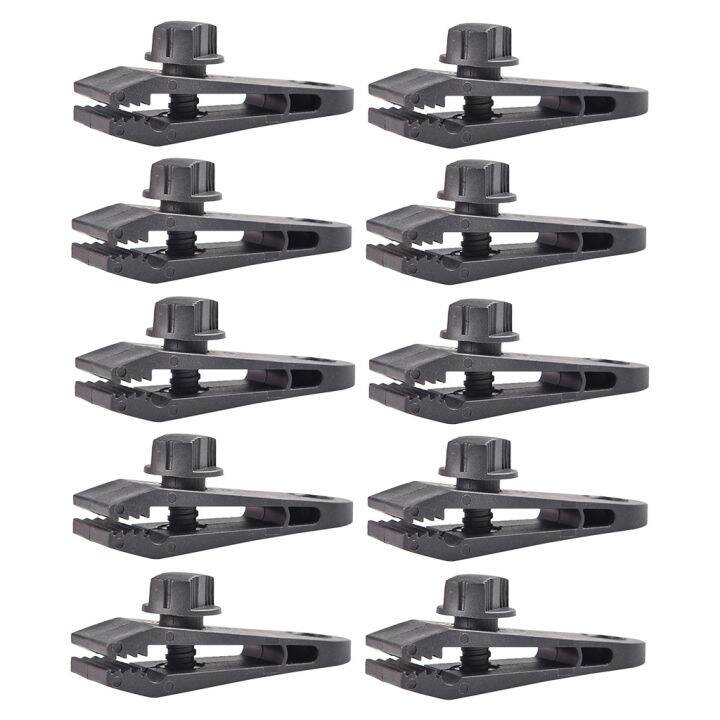 10 Packs Heavy Duty Tarp Clips Clamps For Camping Tents Canvas Anchor ...